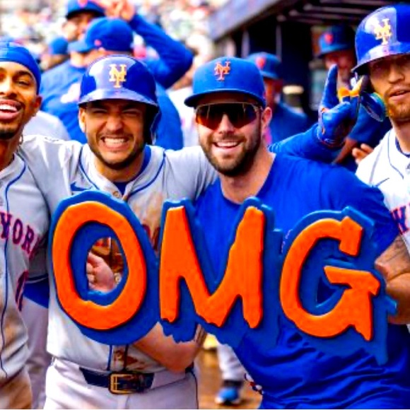 Wall Decor | New York Mets Omg Logo Sign Miracle Mets Wadhesive Jose ...